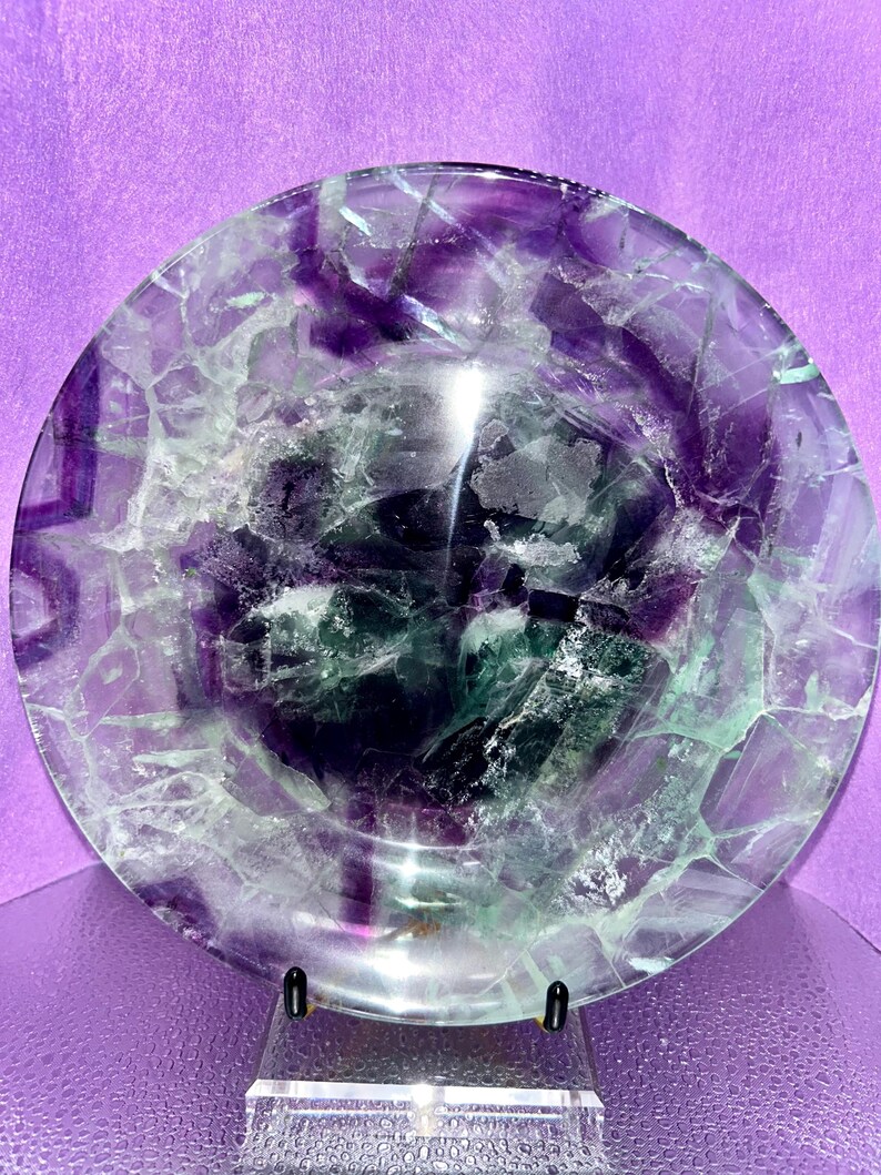 Fluorite Pedestal Plate - Etsy