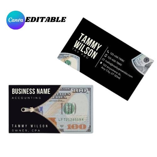 MONEY BUSINESS CARDS - Etsy