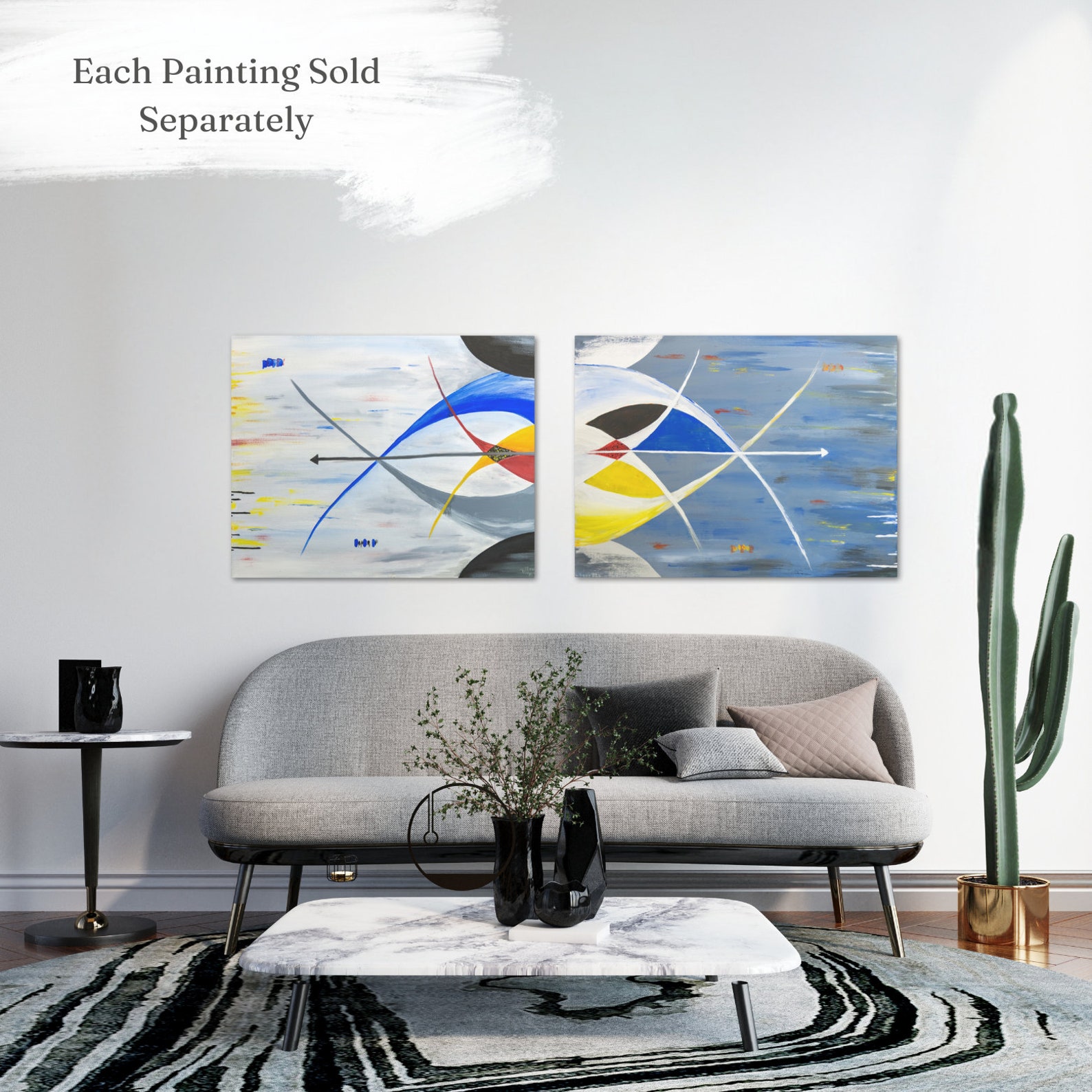 Blue Mathieu Stability Diagram Painting, Scientific Abstract Art, Mass ...