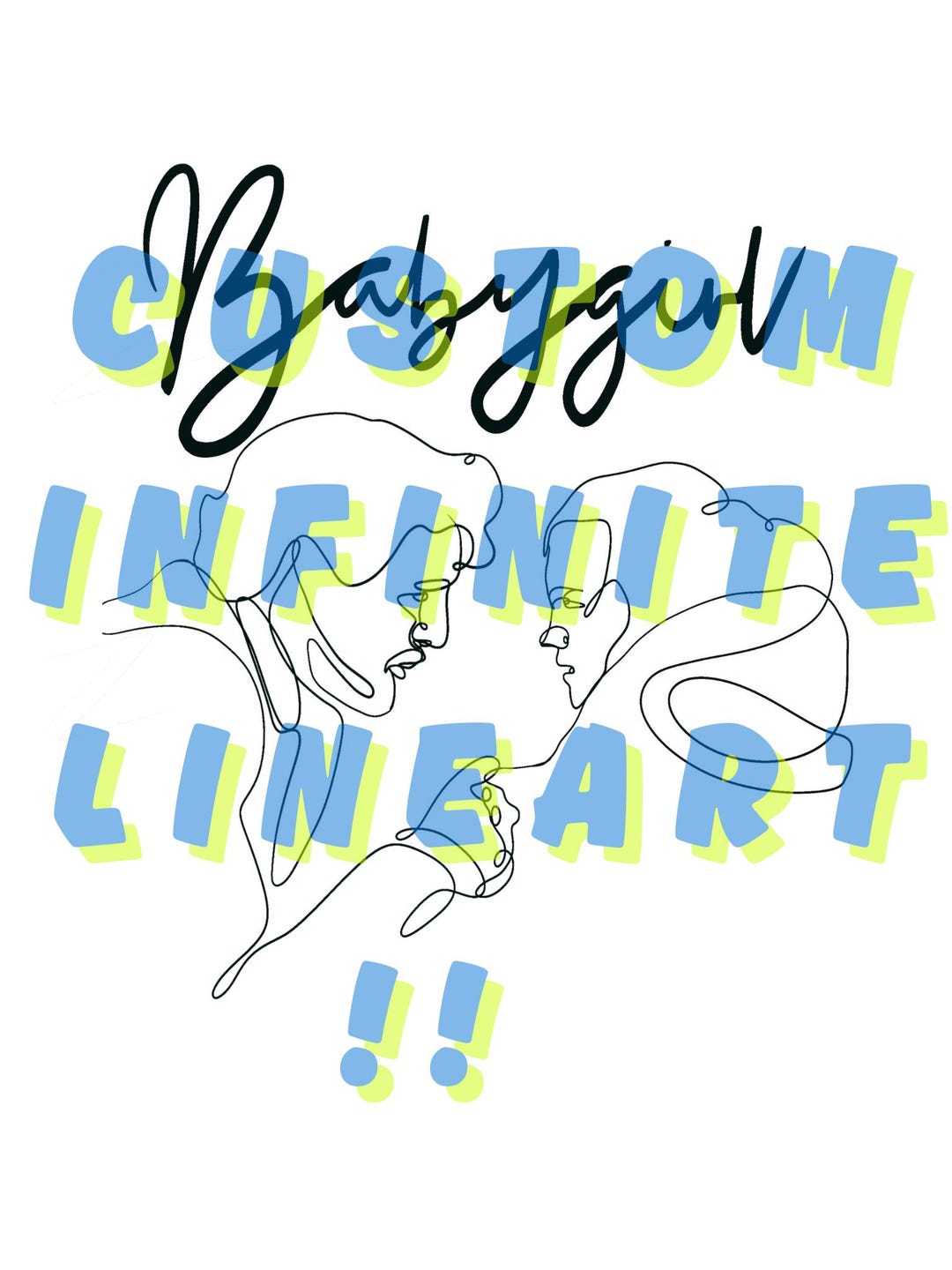 Custom Infinite Line Art Digital Download - Etsy