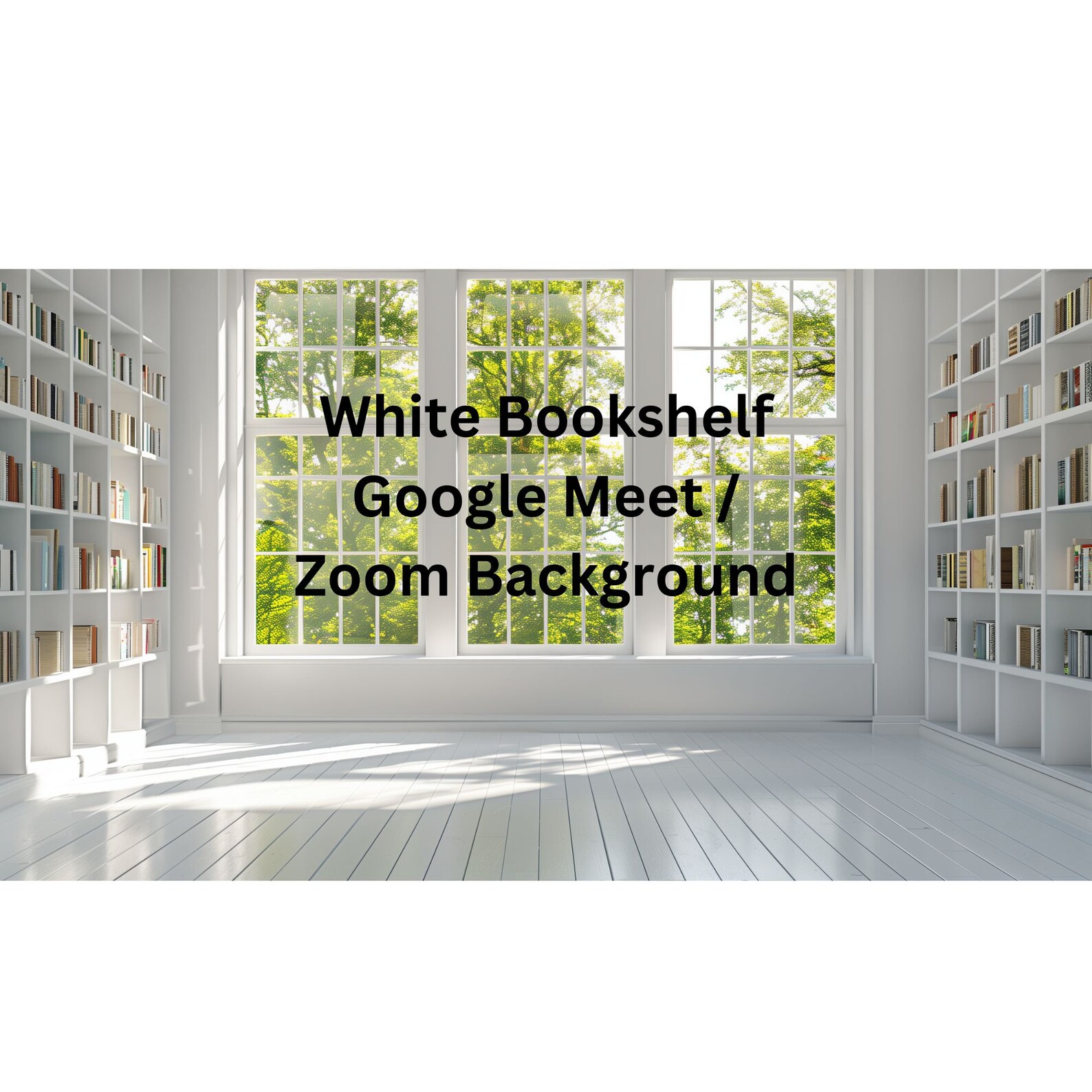 Modern Bookshelf Virtual Background Google Meet Background Professional ...