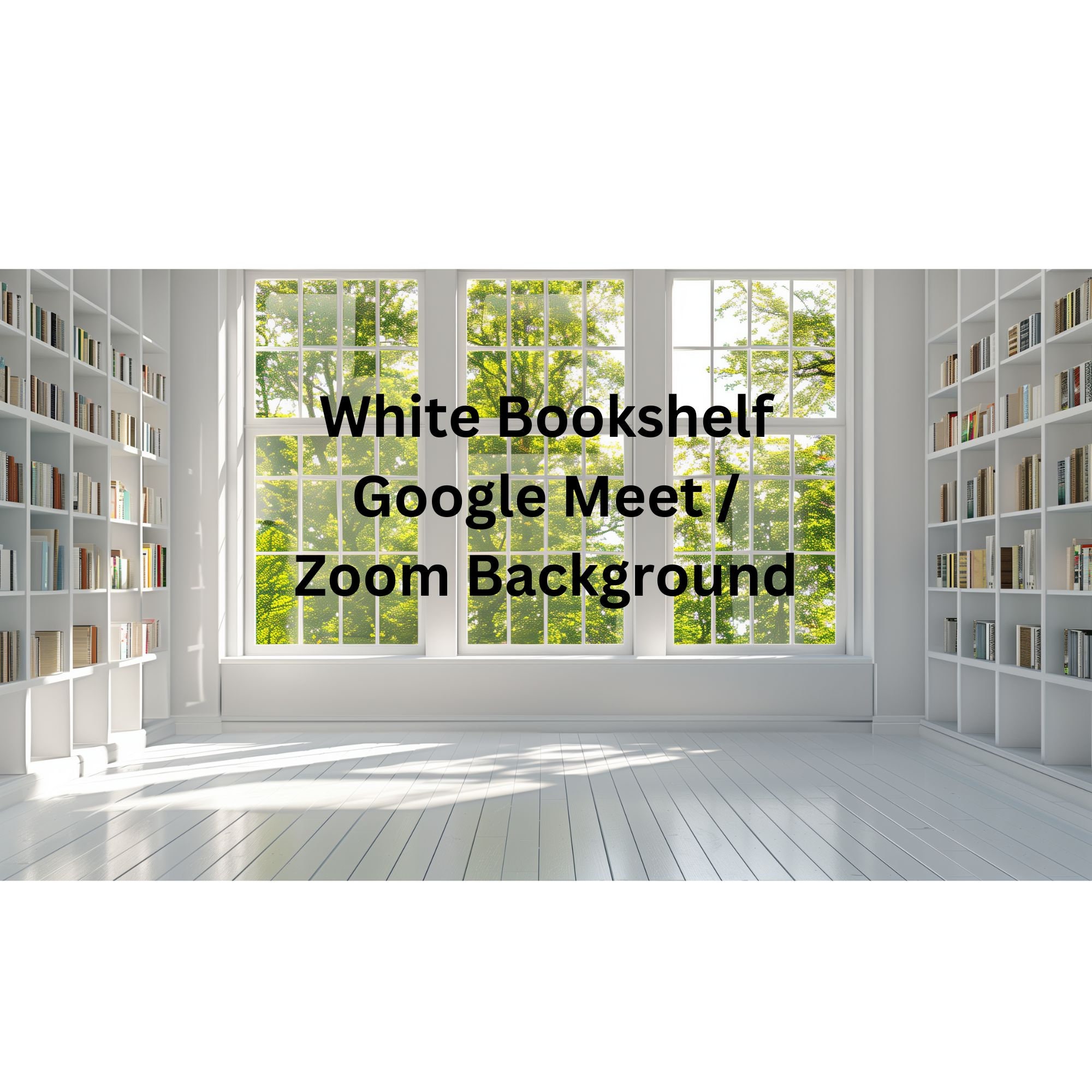 Modern Bookshelf Virtual Background Google Meet Background Professional ...