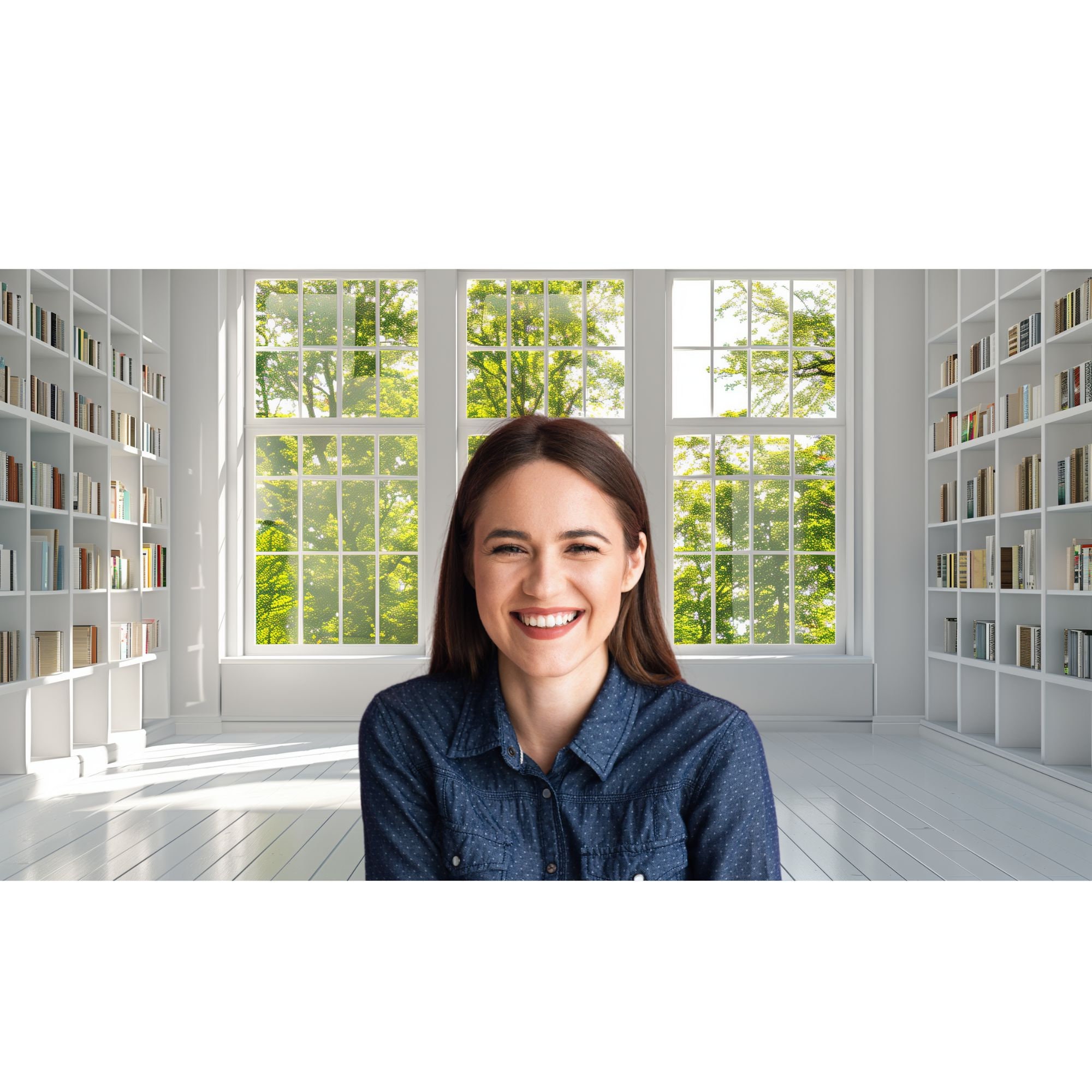 Modern Bookshelf Virtual Background Google Meet Background Professional ...