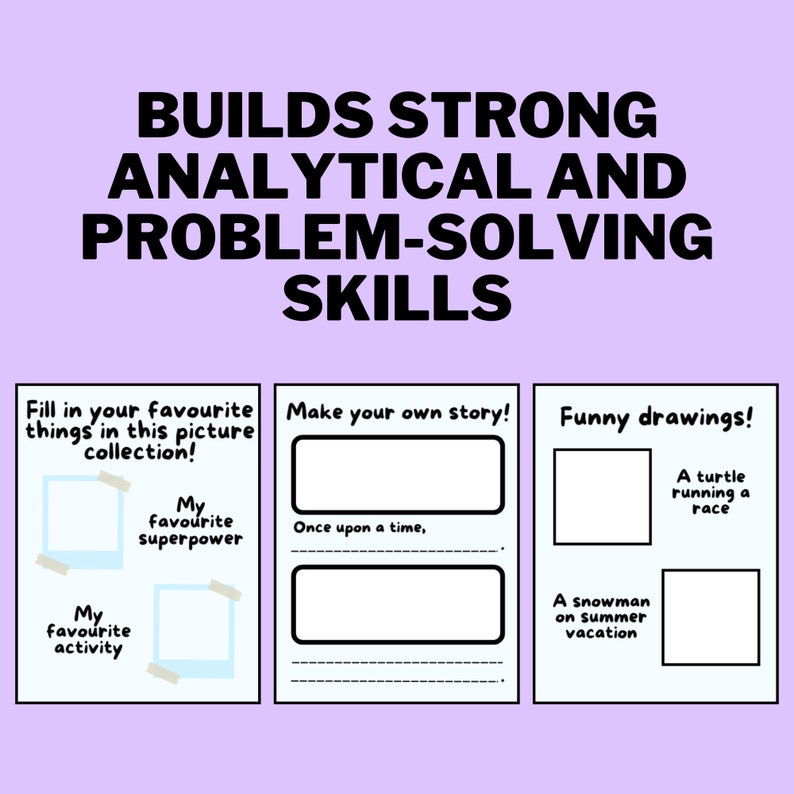 Creative Thinking Kids Activity Book ages 4 Printable Download ...