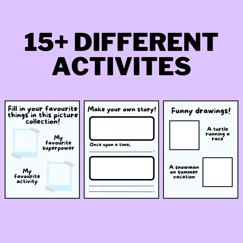 Creative Thinking Kids Activity Book ages 4 Printable Download ...