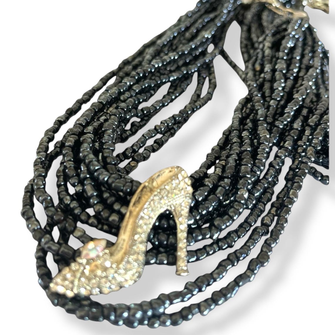 Handmade Art Deco Choker Decorated With Rhinestone Brooch - Etsy