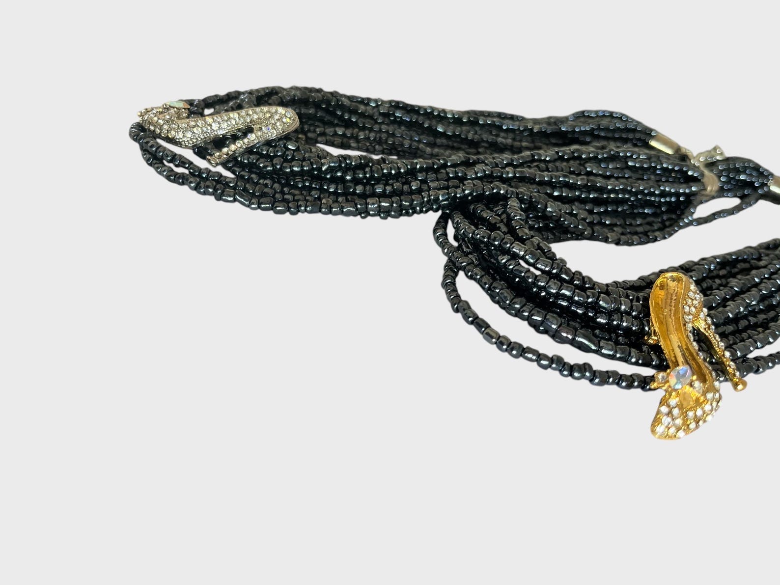 Handmade Art Deco Choker Decorated With Rhinestone Brooch - Etsy