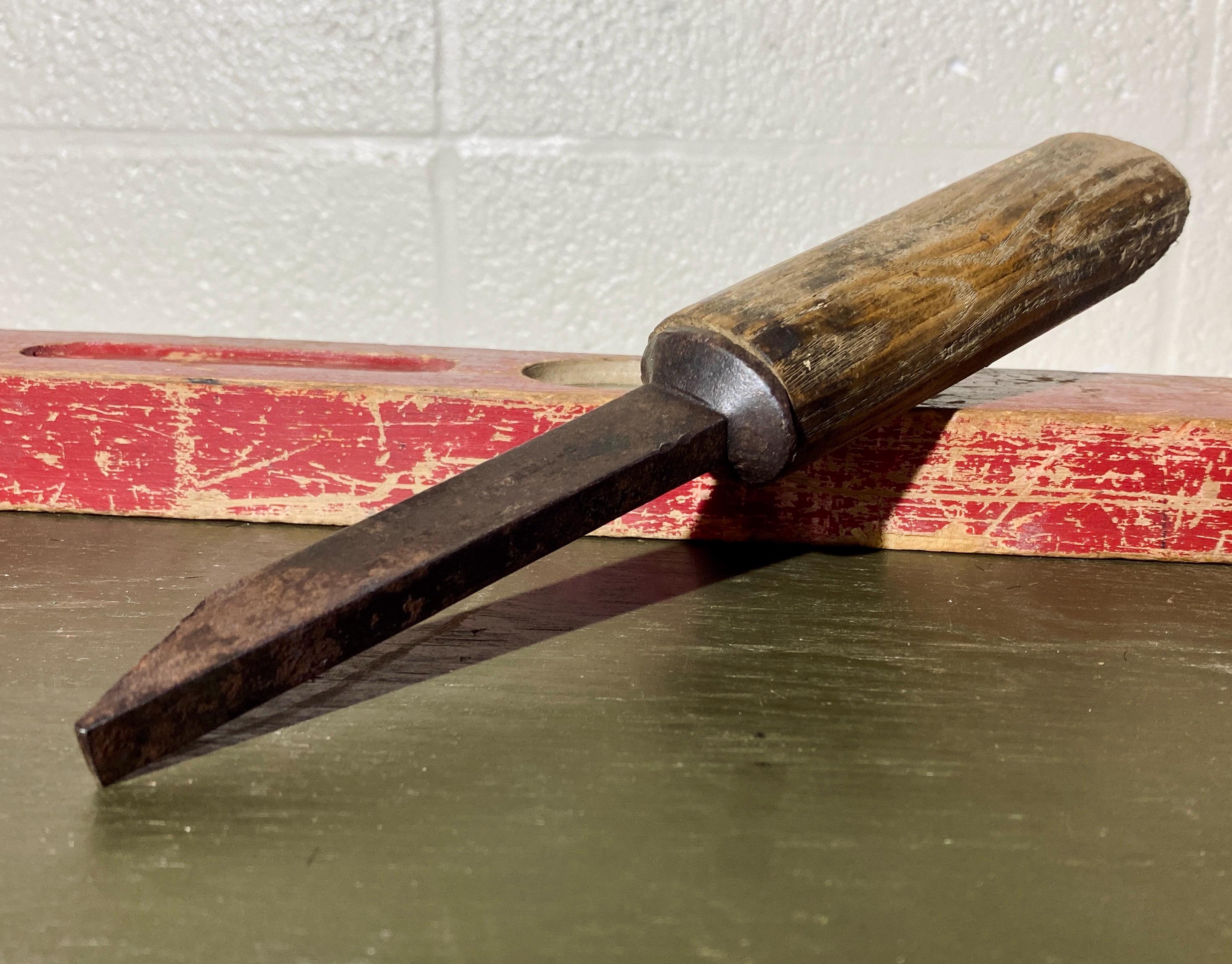 Vintage WM Hatchell & Co Mortice Chisel 19/32 Cast Steel Pig Sticker No Handle Hand Tool ...