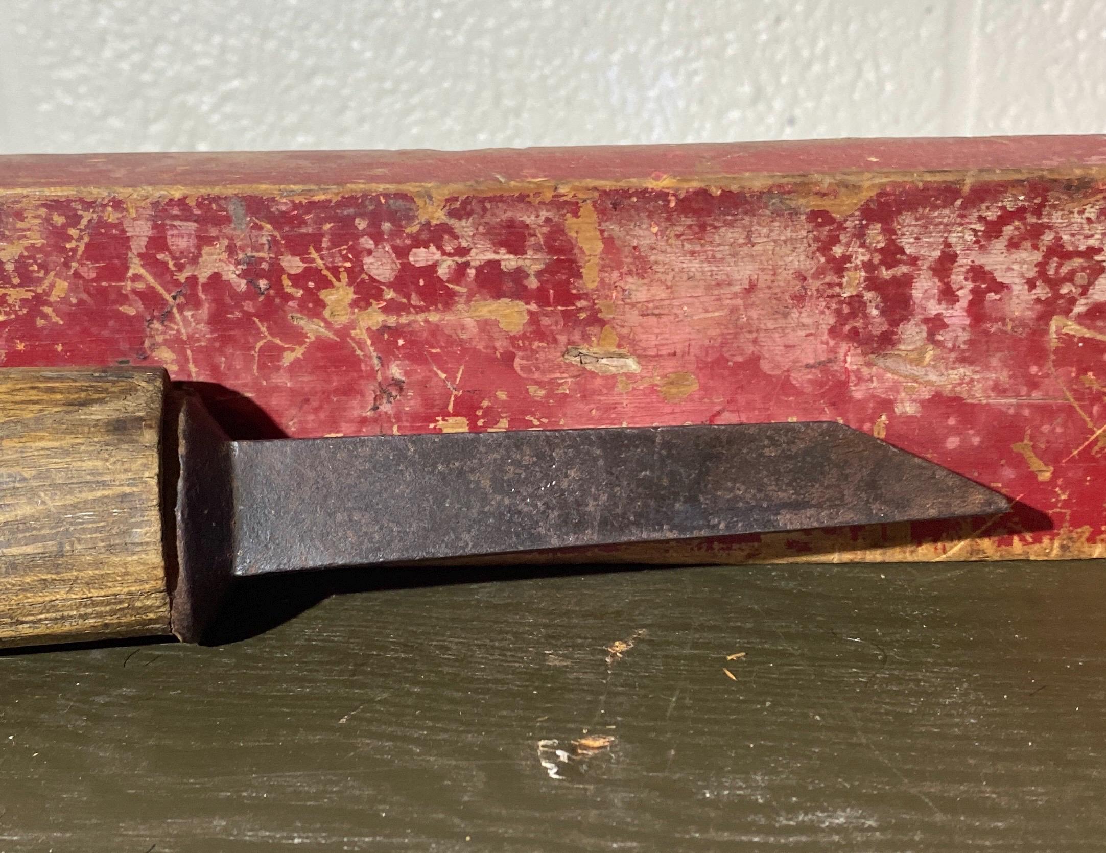 Vintage WM Hatchell & Co Mortice Chisel 19/32 Cast Steel Pig Sticker No Handle Hand Tool ...