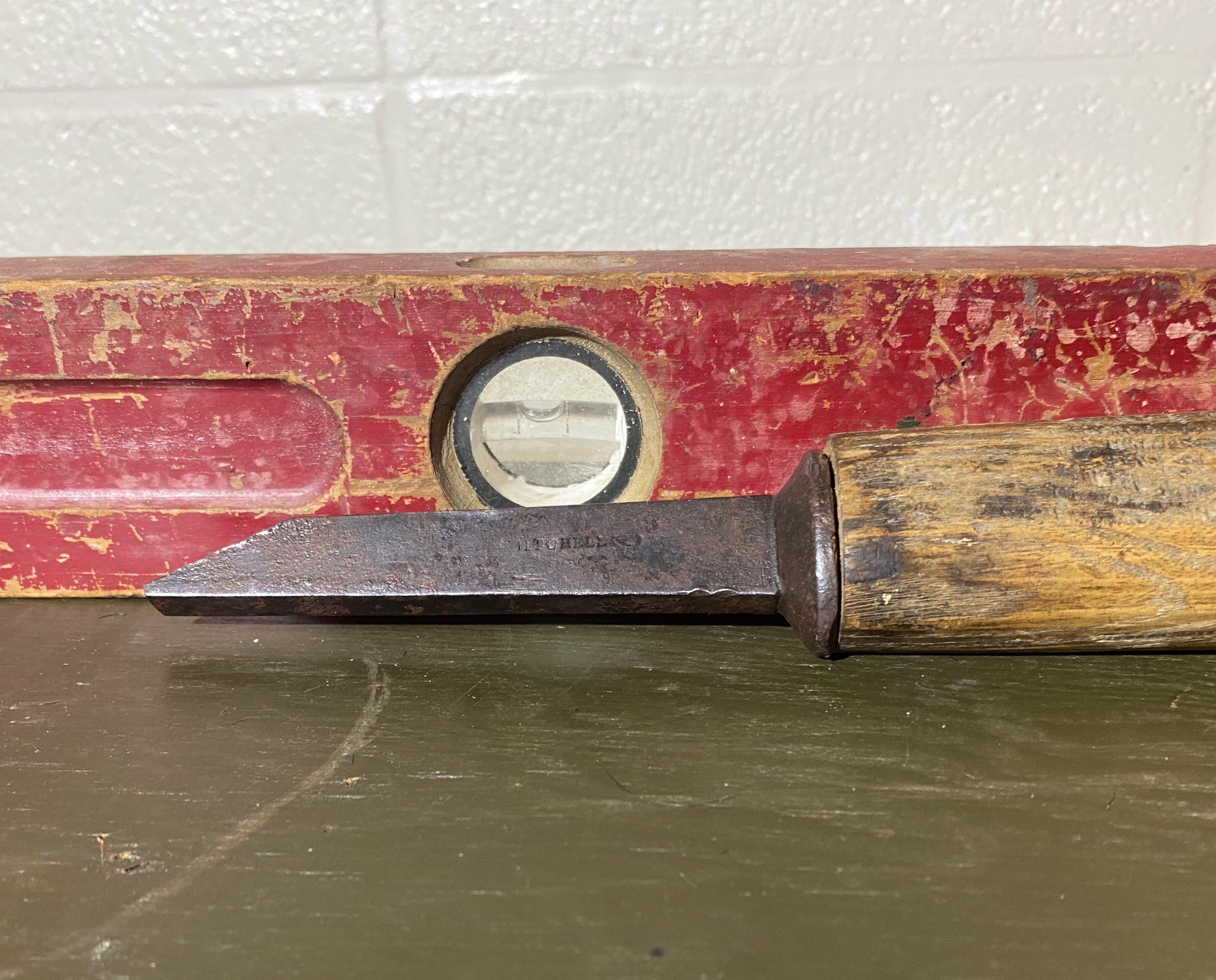 Vintage WM Hatchell & Co Mortice Chisel 19/32 Cast Steel Pig Sticker No Handle Hand Tool ...