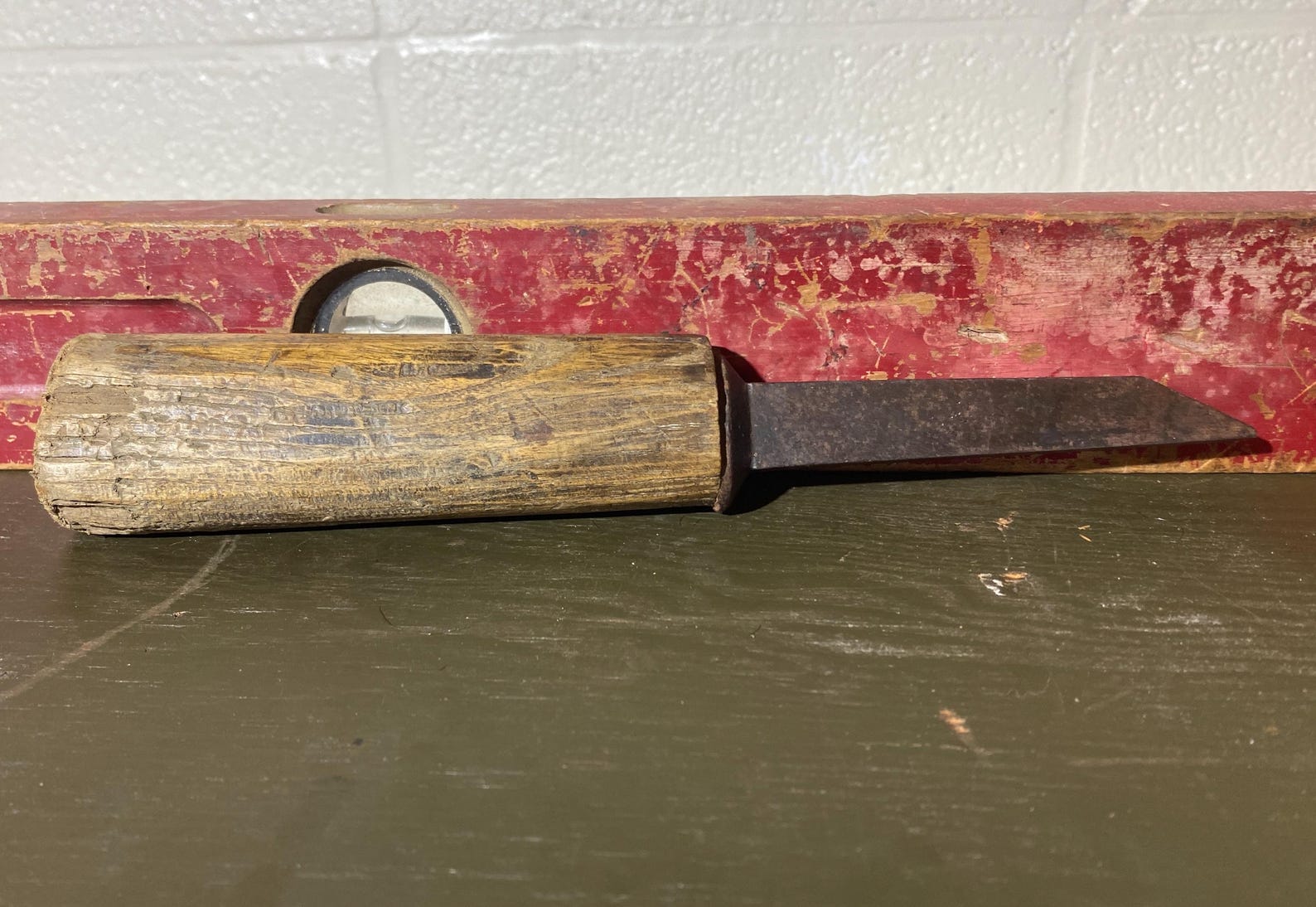 Vintage WM Hatchell & Co Mortice Chisel 19/32 Cast Steel Pig Sticker No Handle Hand Tool ...