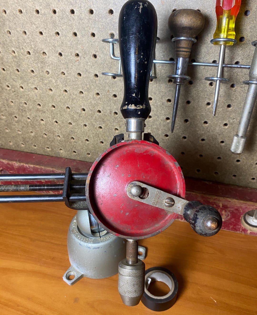 Stanley Defiance Vintage Hand Crank Drill Antique Manual Hand Tool ...