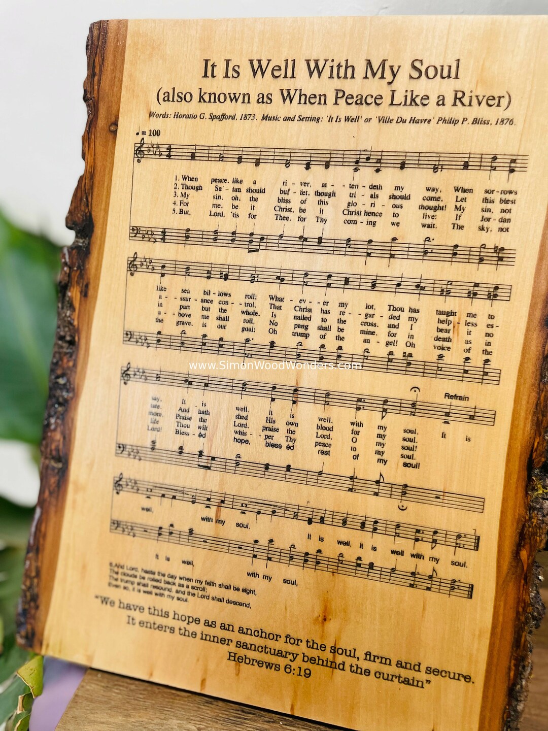 It is Well With My Soul Music Sheet - Glowforge | Lightburn Laser - SVG ...