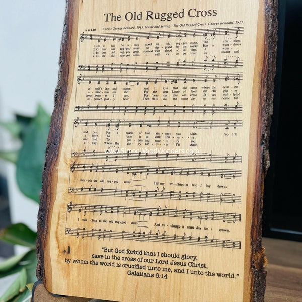 The Old Rugged Cross Laser File - Etsy