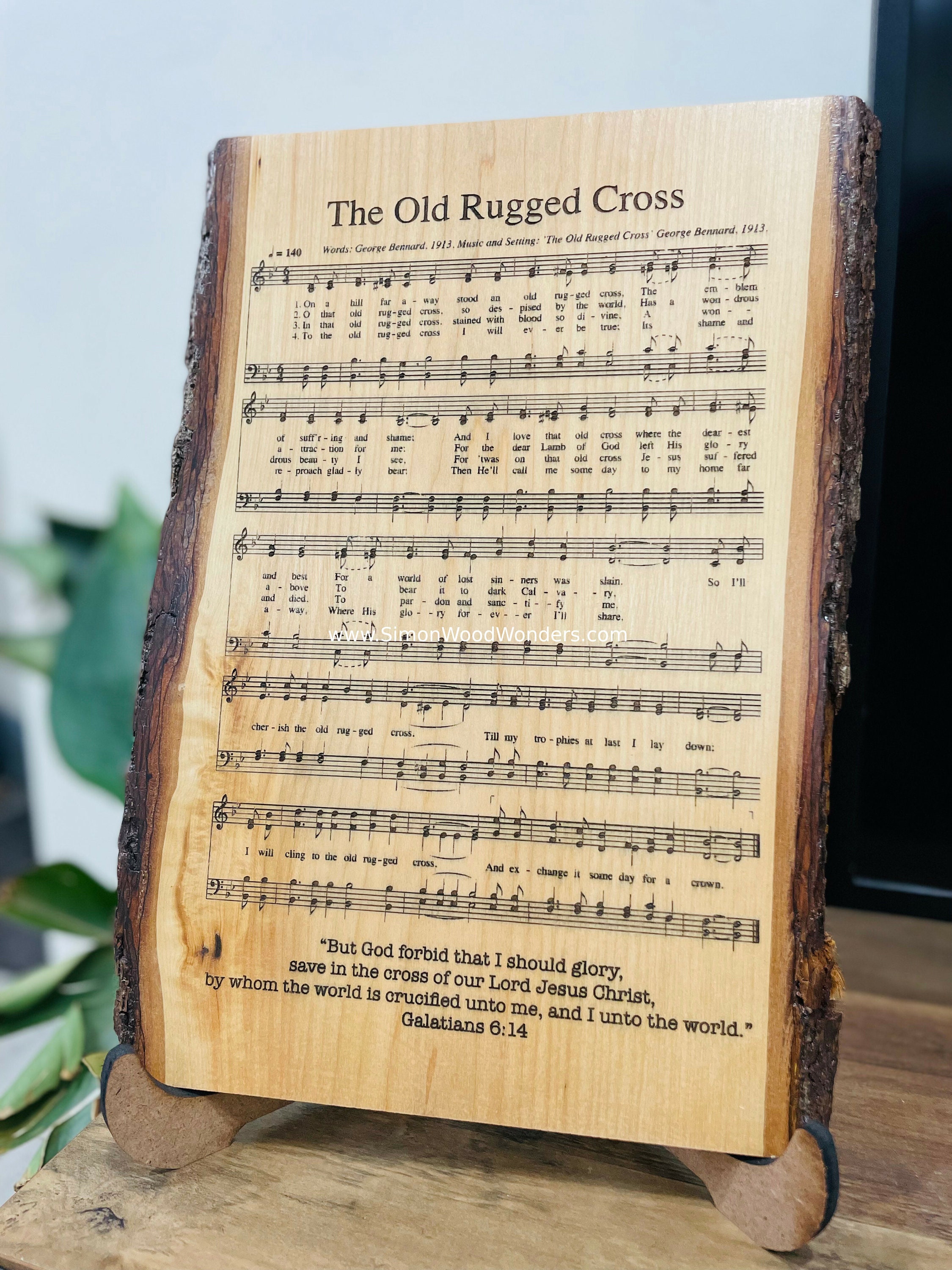 The Old Rugged Cross Music Sheet - Glowforge | Lightburn Laser - SVG ...