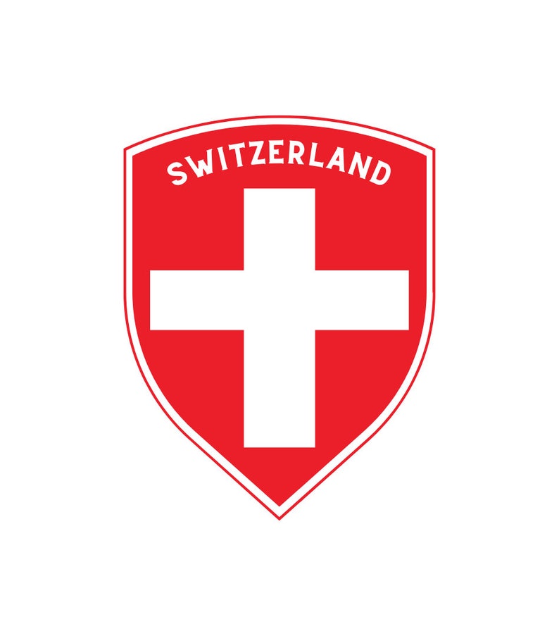 Switzerland Crest Logo SVG PNG Instant Download Prints Digital Download ...