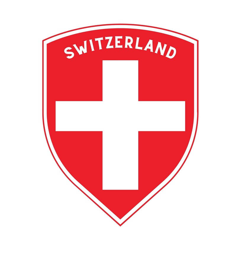 Switzerland Crest Logo SVG PNG Instant Download Prints Digital Download ...