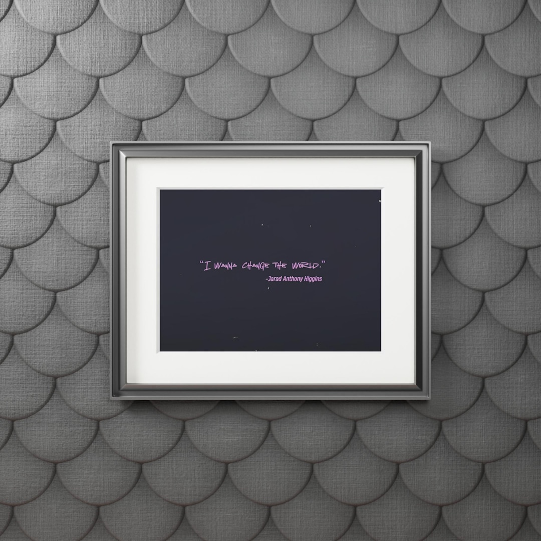 999"i Wanna Change the World" -juice Wrld(jared Higgins) Frame - Etsy