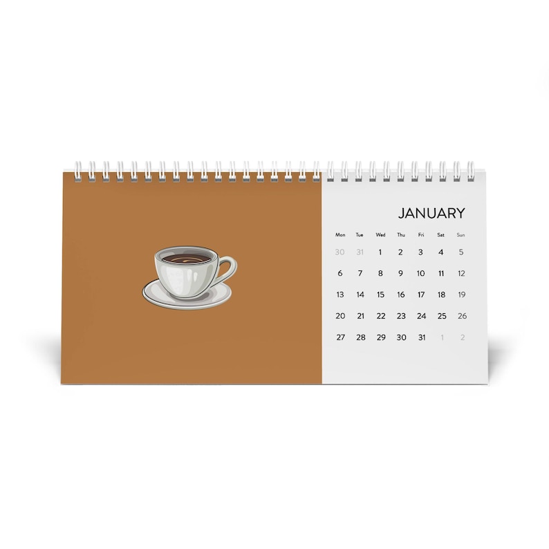 Desktop Calendar Coffee Based Theme (2025) - Etsy