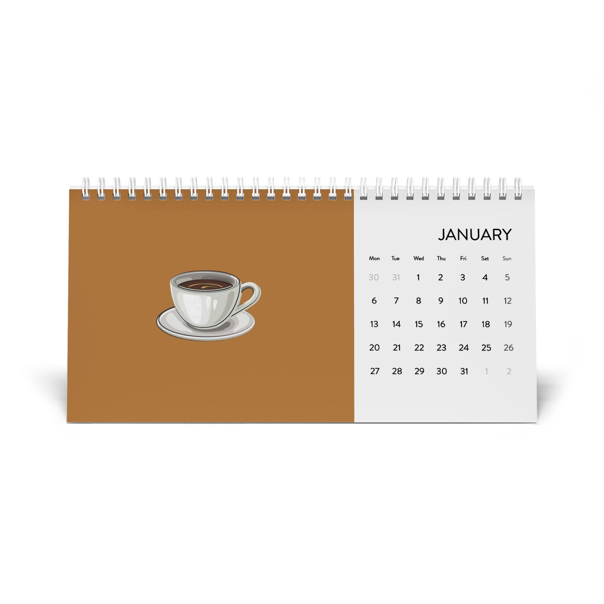 Desktop Calendar Coffee Based Theme 2025 - Etsy