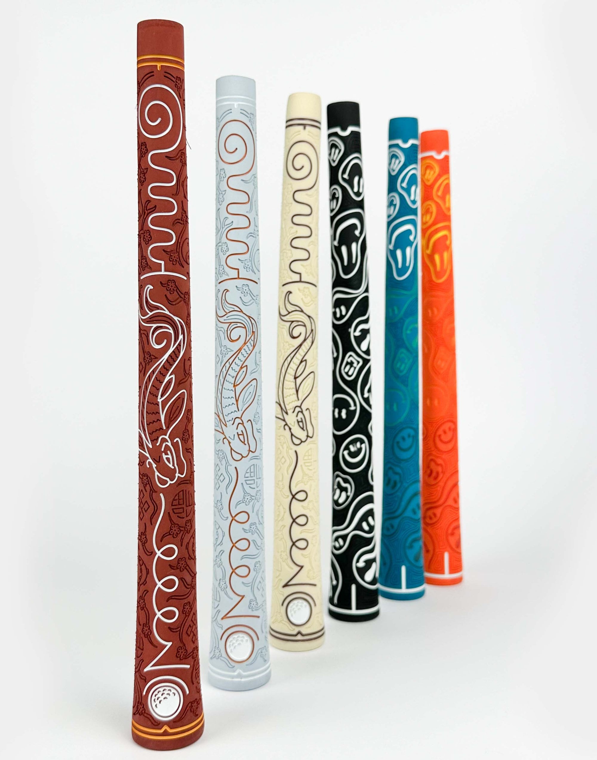Custom Golf Grips | Premium Golf Grips | Koi Pattern, Smiley Pattern ...