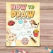 Learn How to Draw Activity Book for Kids - Printable Book - Etsy