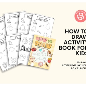 Learn How to Draw Activity Book for Kids - Printable Book - Etsy