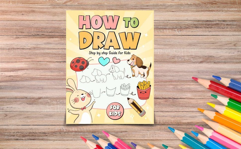 Learn How to Draw Activity Book for Kids - Printable Book - Etsy