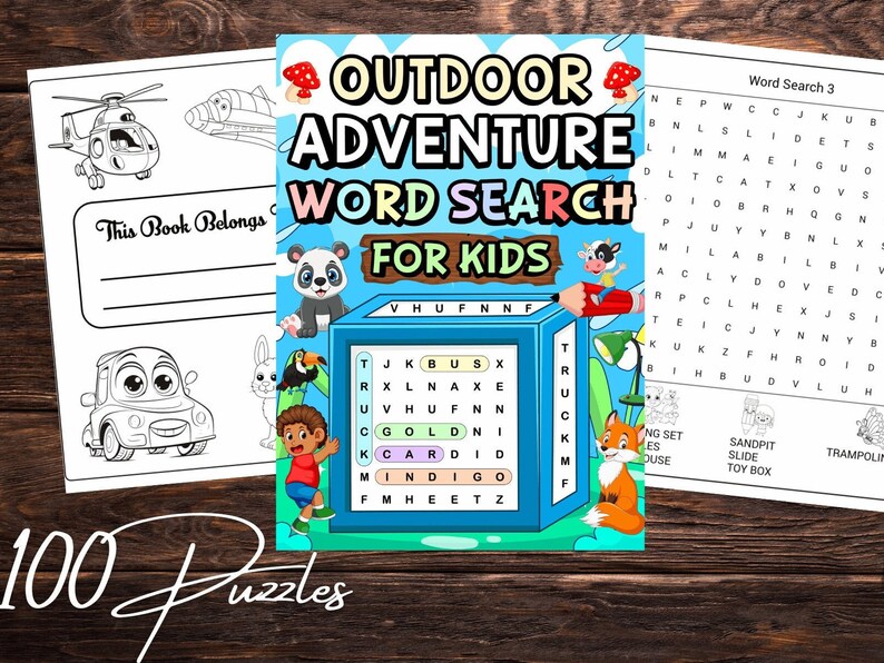 Fun Word Search for Kids Summer Activity Printable Puzzle - Etsy