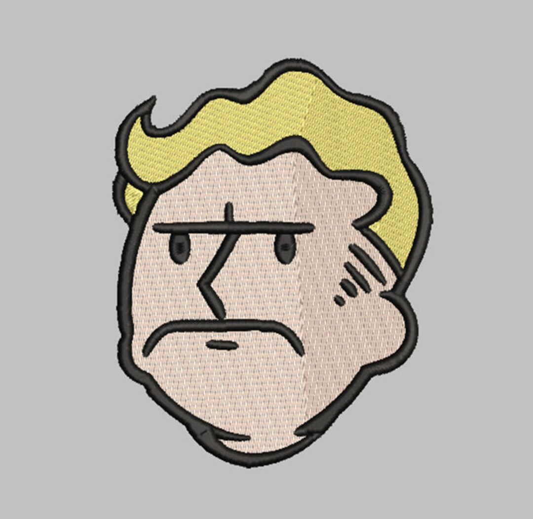 Fallout Vault Boy Angry Expression Digital Embroidery File - Etsy
