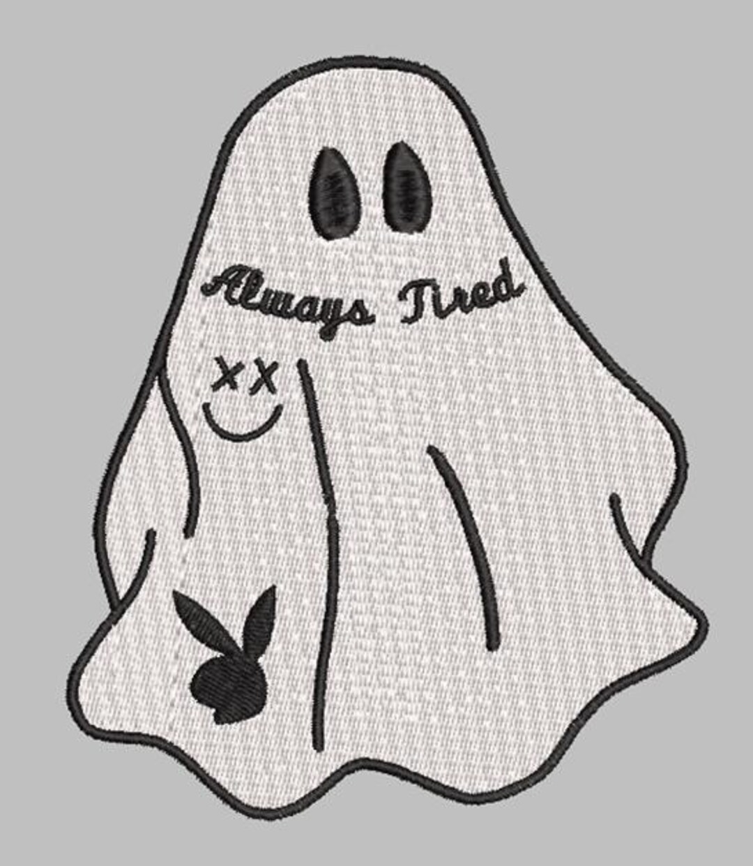 Spooky Ghost Malone Posty Tattoo Halloween Digital Embroidery File - Etsy
