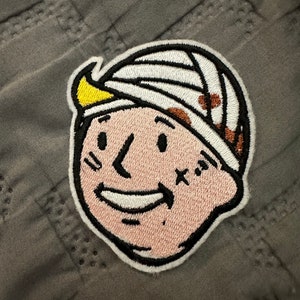 Fallout Inspired Vault Boy Expressions Devil Bubble Injured Iron on ...