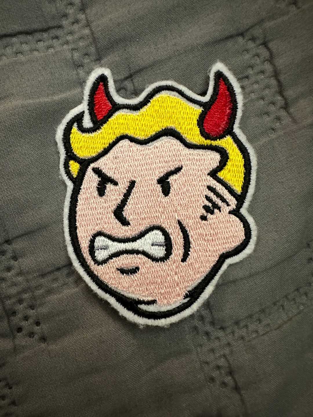 Fallout Inspired Vault Boy Expressions Devil Bubble Injured Iron on ...