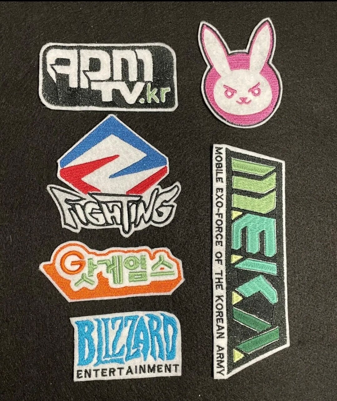 Dva Overwatch Inspired Cosplay Complete Patch Set Embroidered Iron on ...