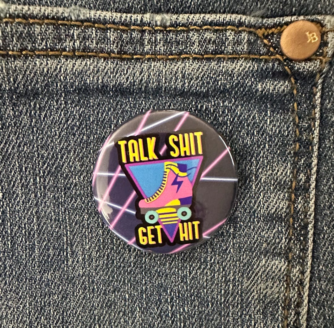 Stranger Things 80s Talk Shit Roller Skate Derby Eleven Pin - Etsy