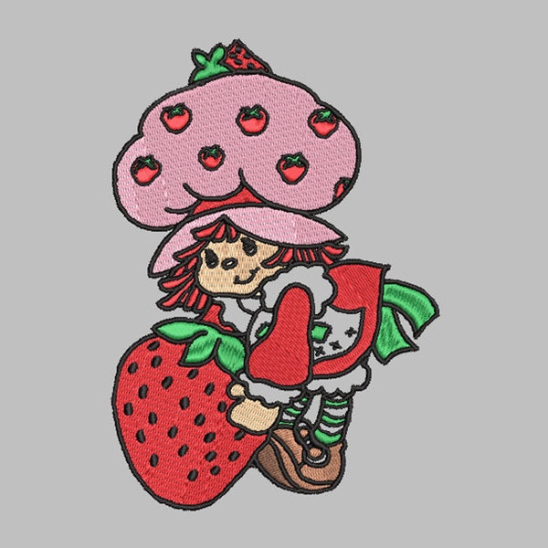 Strawberry Shortcake Embroidery Applique - Etsy
