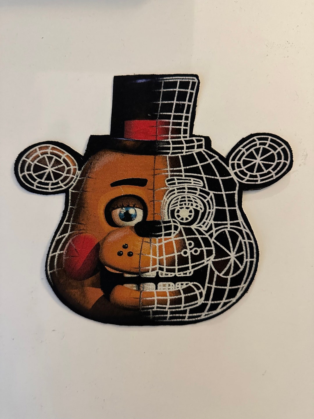 Freddy Fazbear FNAF Five Nights at Freddys Inspired Iron On Patch ...