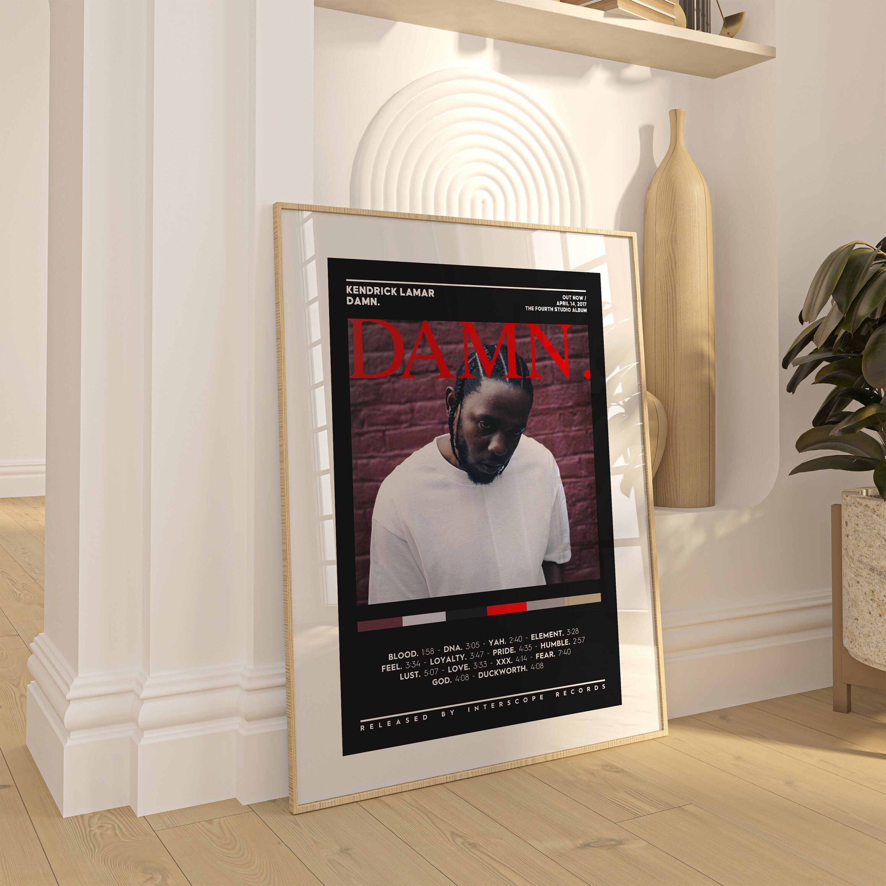 Kendrick Lamar DAMN. Album Poster / Album Cover Poster / Poster Print ...