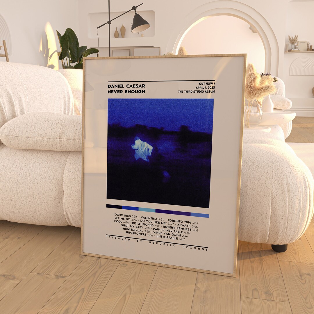 Daniel Caesar Never Enough Album Poster / Album Cover Poster / Room ...