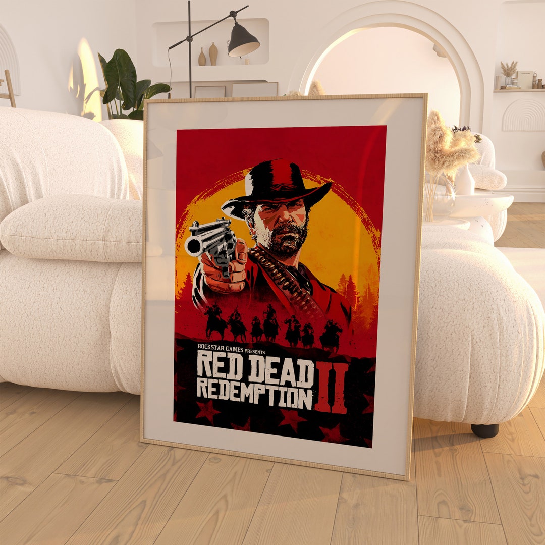 Arthur Morgan Poster, John Marston Dutch Micah Poster, Wild West Cowboy ...