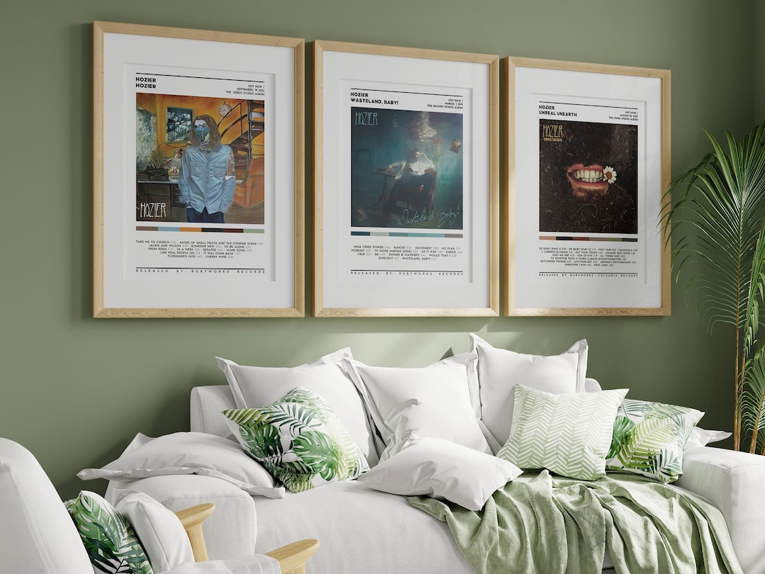 Hozier Album Posters Set of 3 / Album Cover Poster / Hozier Wasteland ...