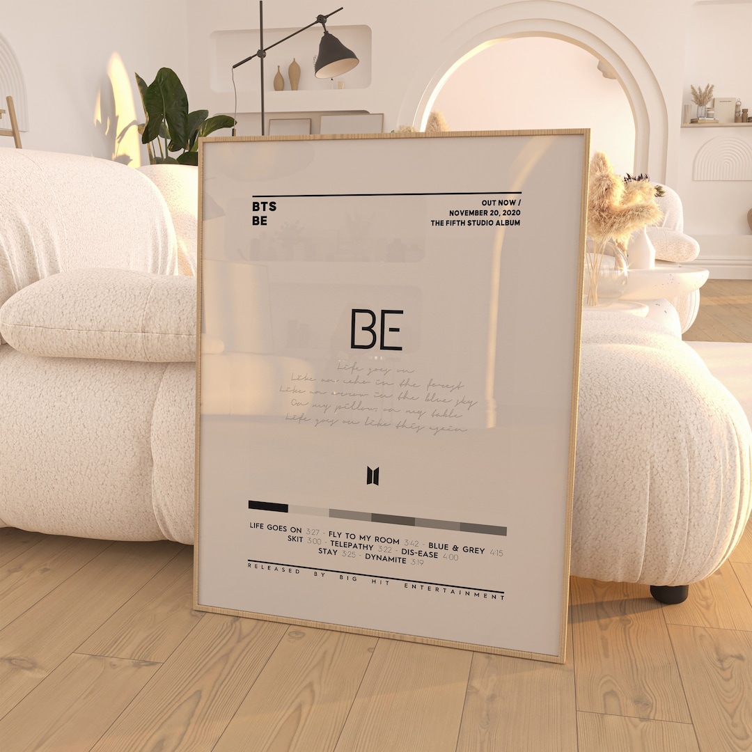 BTS Be, Album Cover Poster, 3 Colors 1 Price, BTS Band Poster, BTS ...
