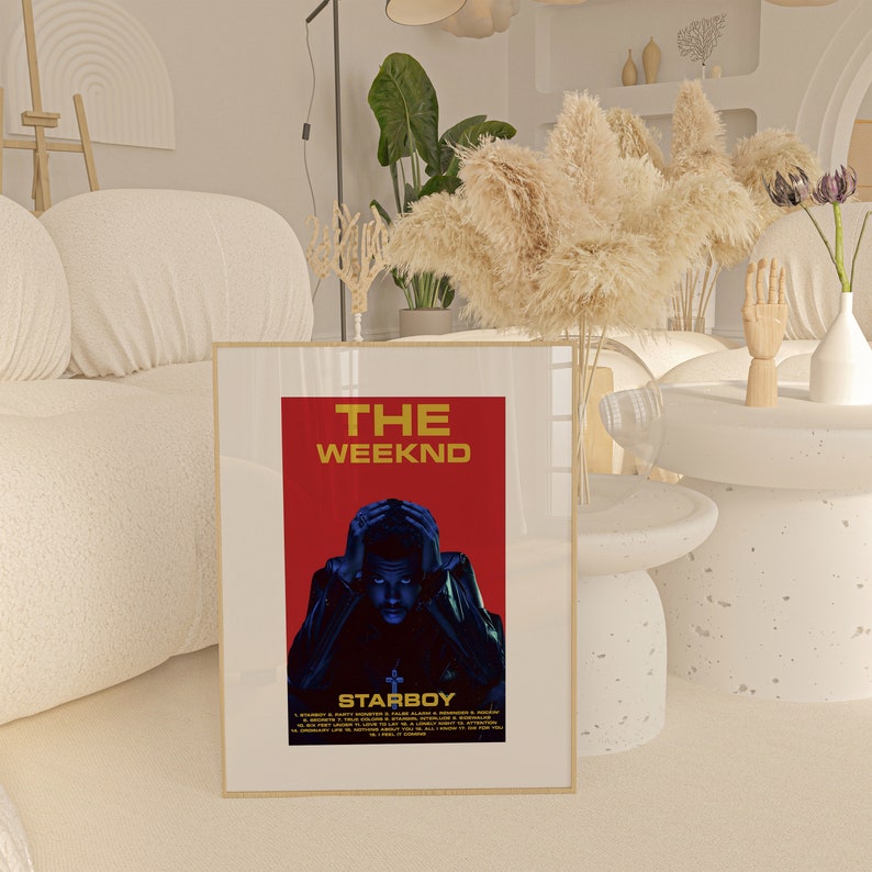 The Weeknd Starboy Album Poster / Room Decor / Music Decor / Music ...