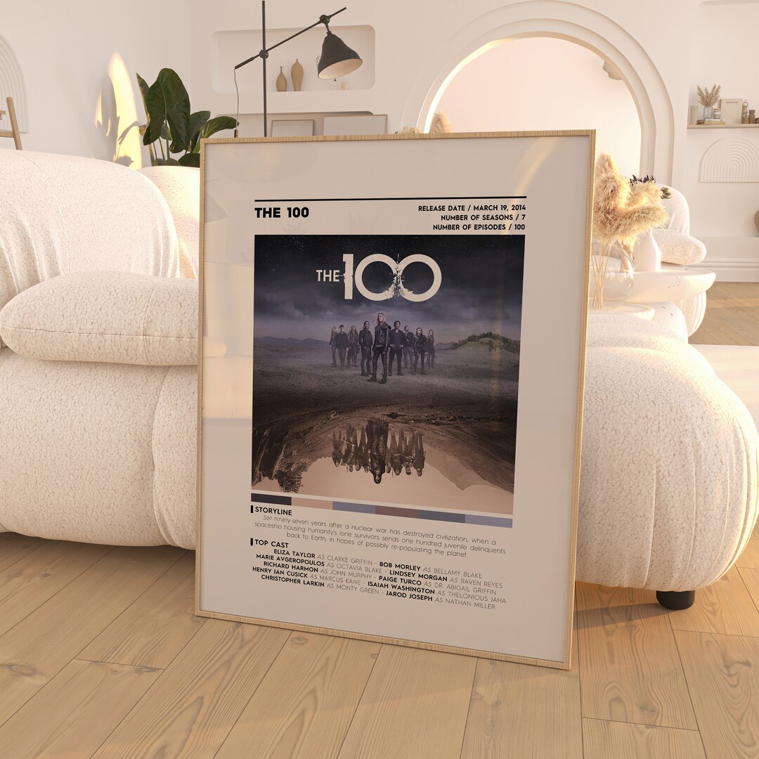 The 100 TV Show Poster / TV Show Poster / Poster Print / Custom Poster ...