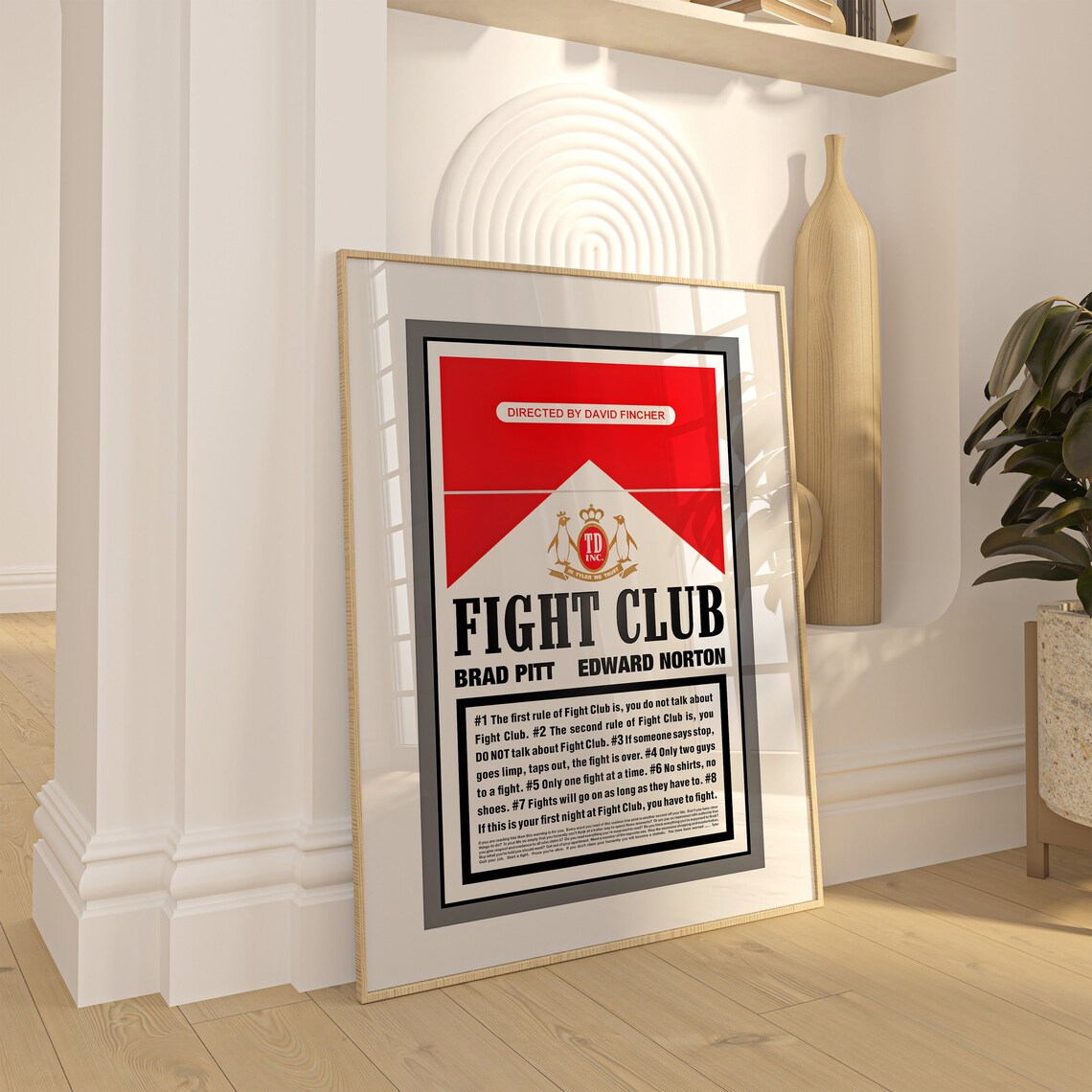 Fight Club Movie Poster, Fight Club Posters, Wall Art, Wall Decor ...