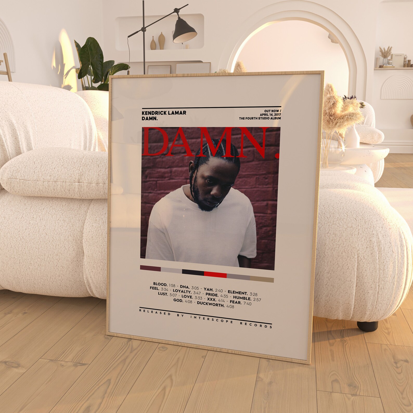 Kendrick Lamar DAMN. Album Poster / Album Cover Poster / Poster Print ...