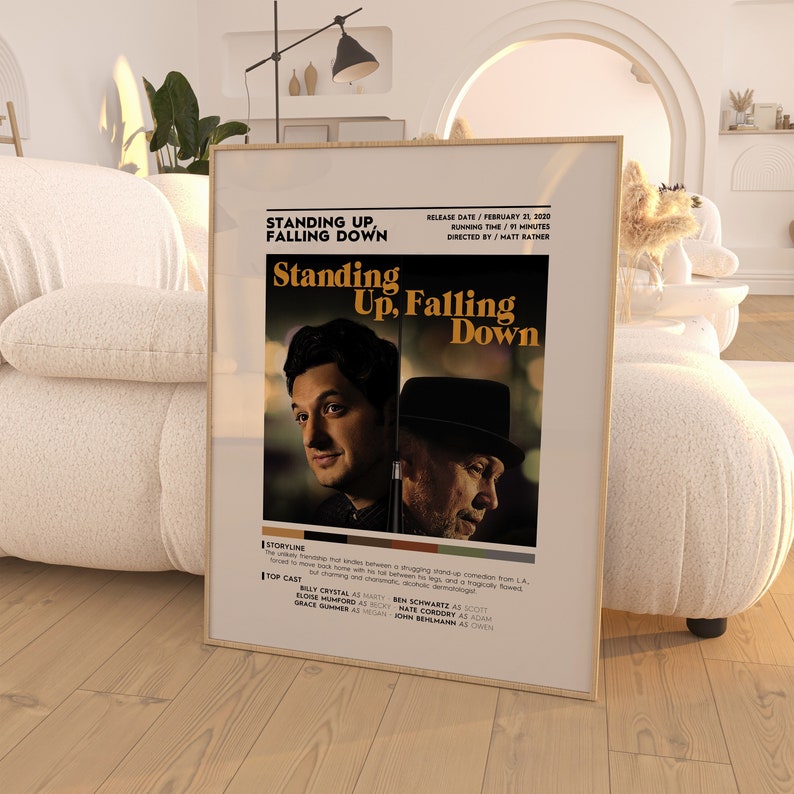 Standing Up, Falling Down Movie Poster / Cult Movie Posters / Cinema ...