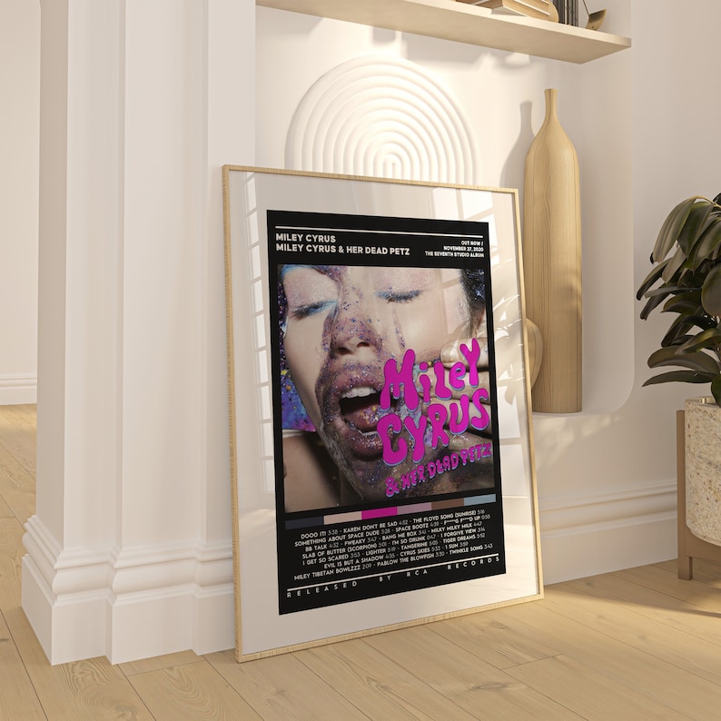 Miley Cyrus Miley Cyrus & Her Dead Petz Album Poster / Album Tracklist ...