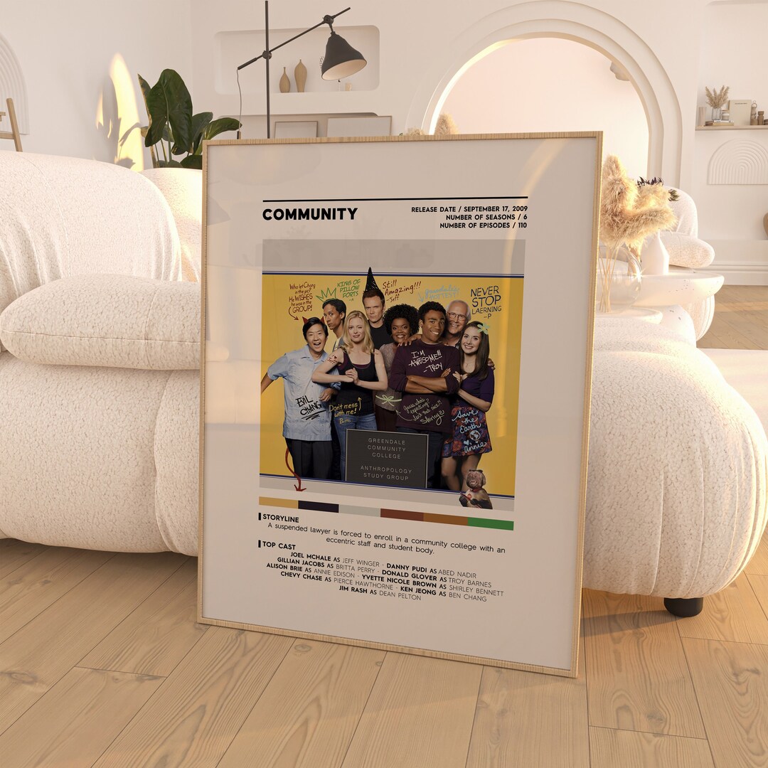 Community TV Show Poster / Series Poster / Wall Art / Home Decor / TV ...