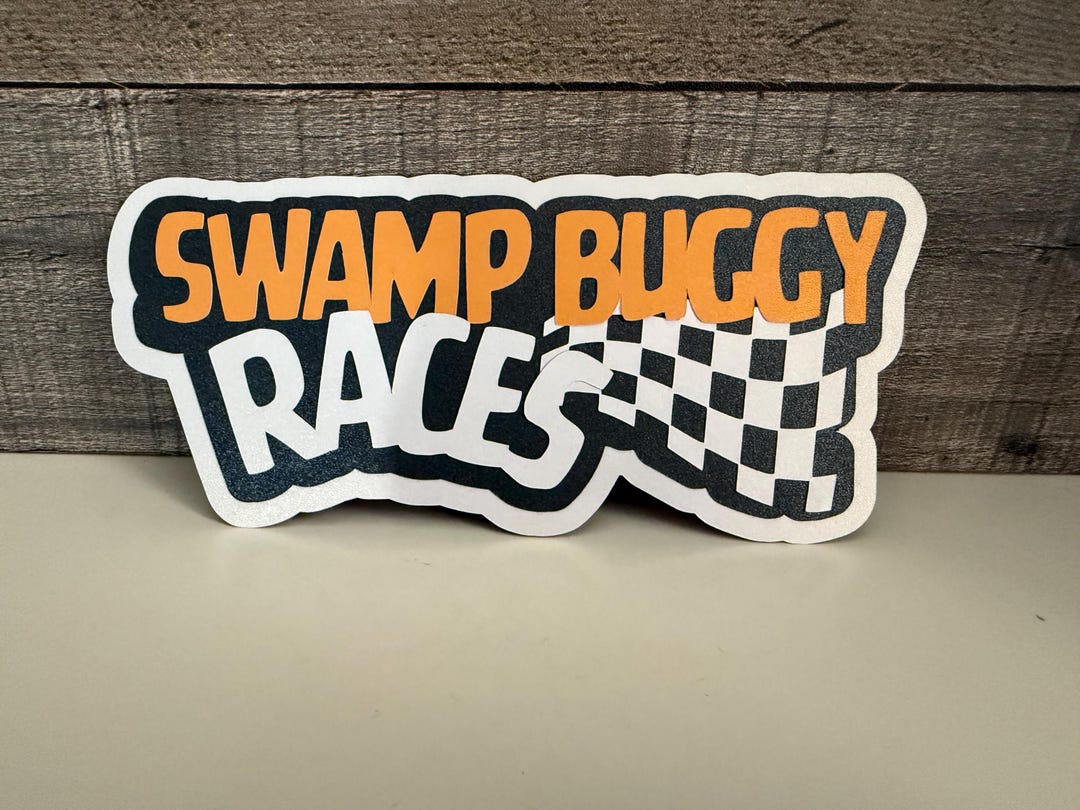 Handmade Swamp Buggy Races Naples, Florida Scrapbook Title — Paper ...